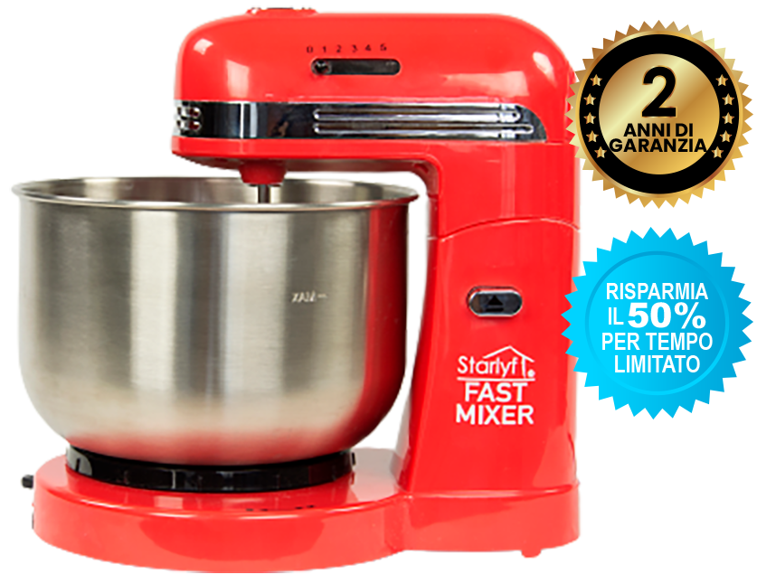 Fast Mixer | 3 in 1: mescola, sbatti e impasta.